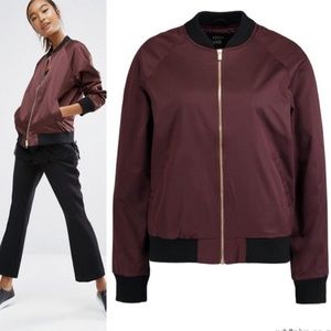 ASOS | Jackets & Coats | Asos First I Satin Piping Bomber Jacket | Poshmark
